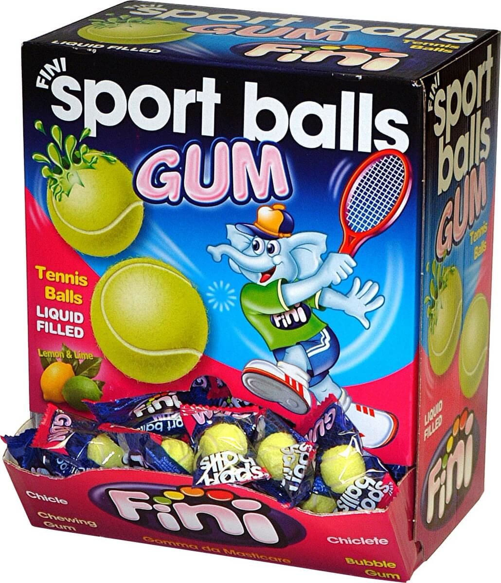 Naschi - Tennisball Kaugummi - Höhenflug | Süßigkeiten für Kinderfeste