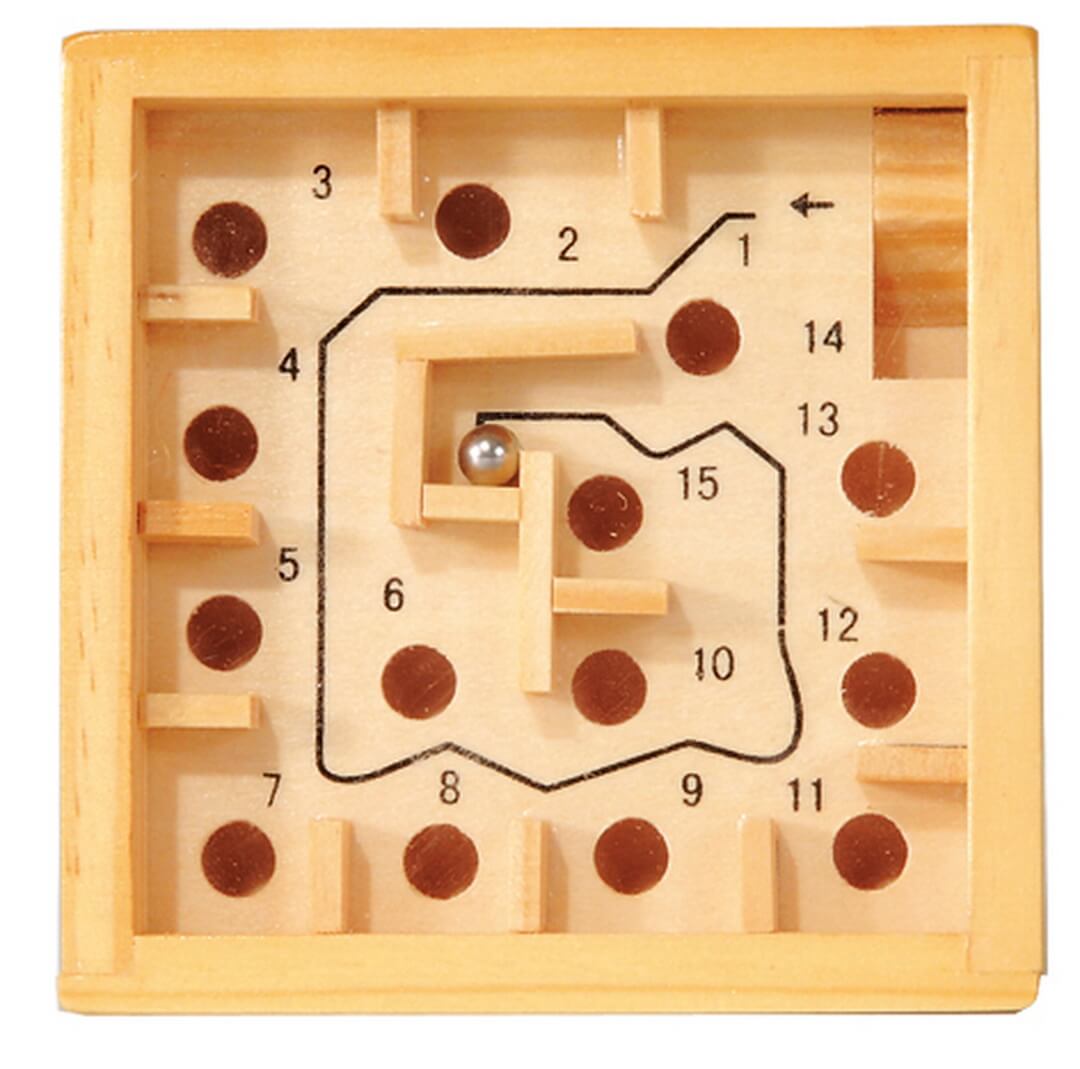 Mini-Labyrinth aus Holz - Höhenflug | Gesellschaftsspiele für alle ...